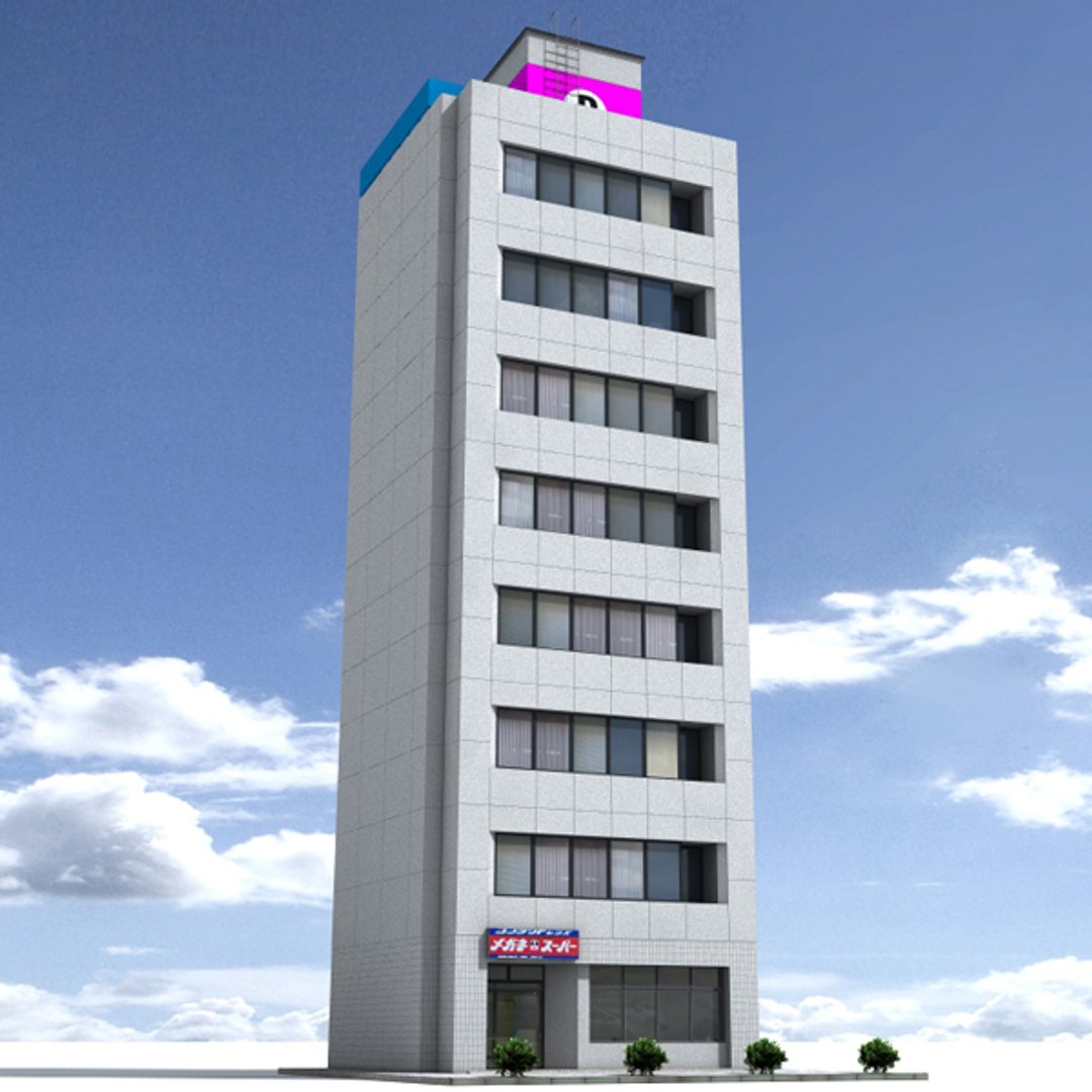 Lightwave Japan Building Rendering