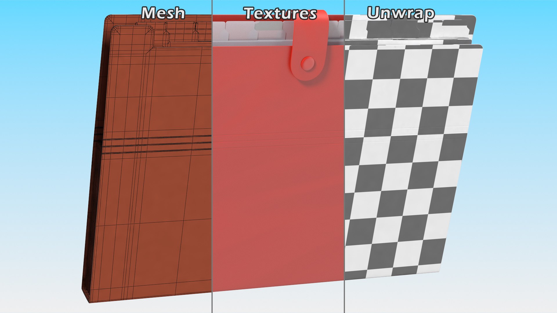 Plastic Pocket File Folder Closed 3D - TurboSquid 1804871
