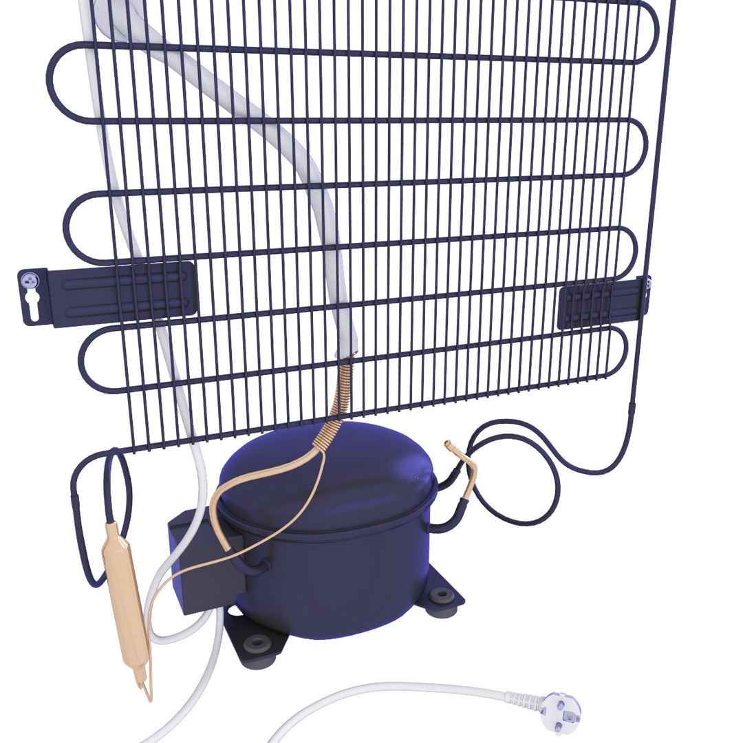3D Model Condenser Compressor For Refrigerator 3 - TurboSquid 2097262