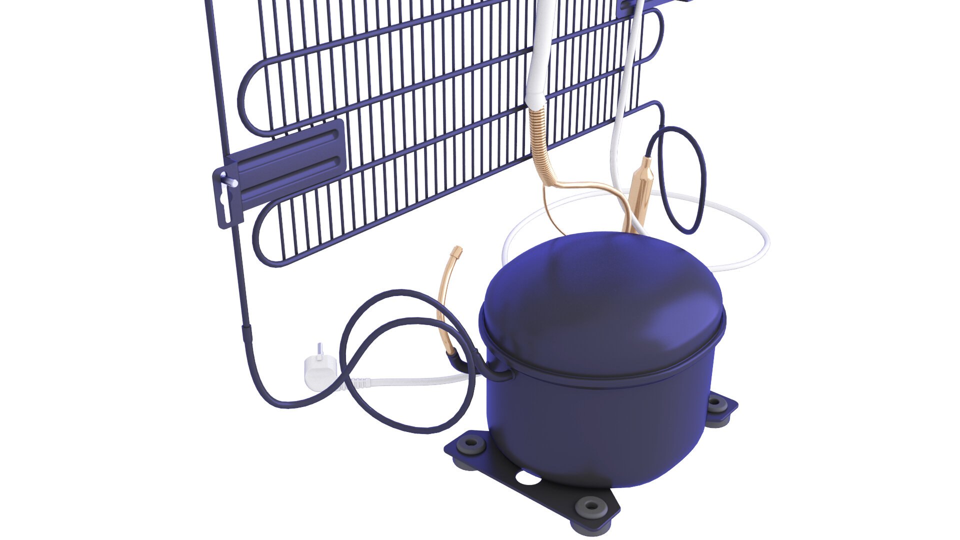 3D Model Condenser Compressor For Refrigerator 3 - TurboSquid 2097262
