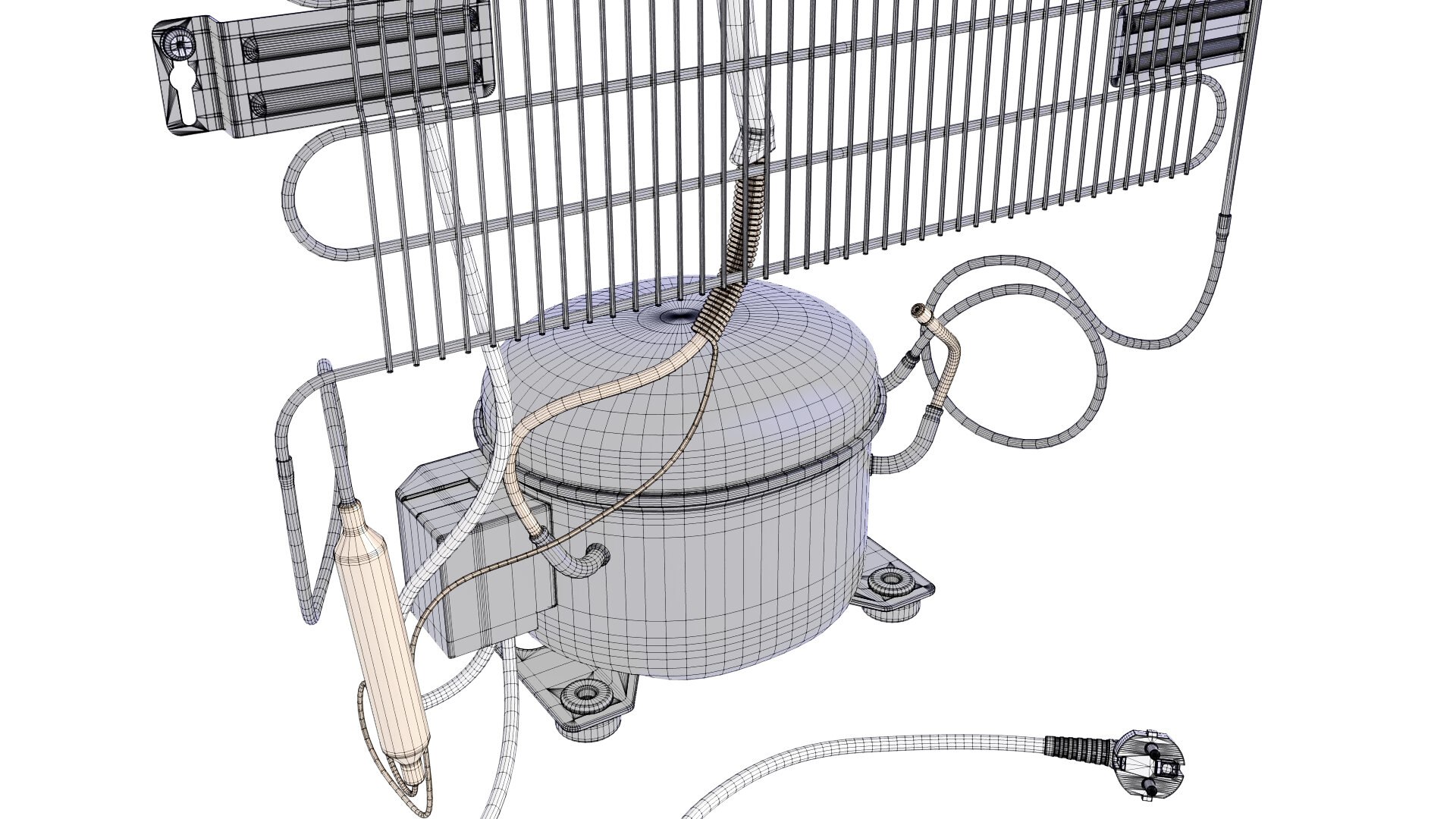 3D Model Condenser Compressor For Refrigerator 3 - TurboSquid 2097262