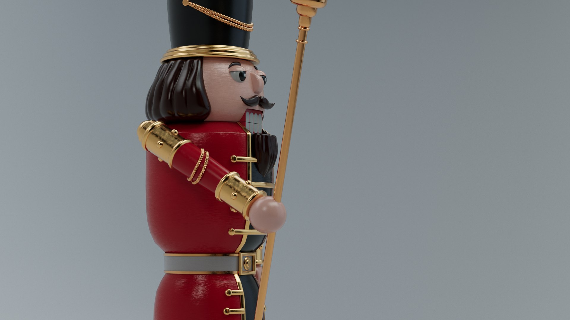 3D NUTCRACKER STICK model - TurboSquid 2001616