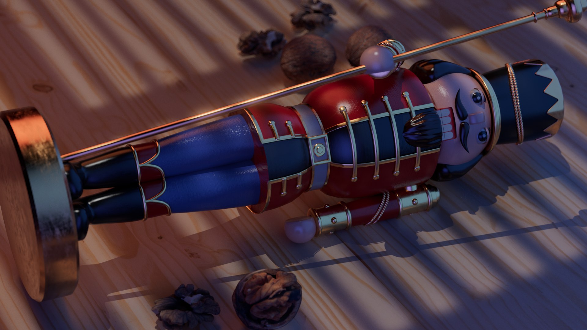 3D NUTCRACKER STICK model - TurboSquid 2001616