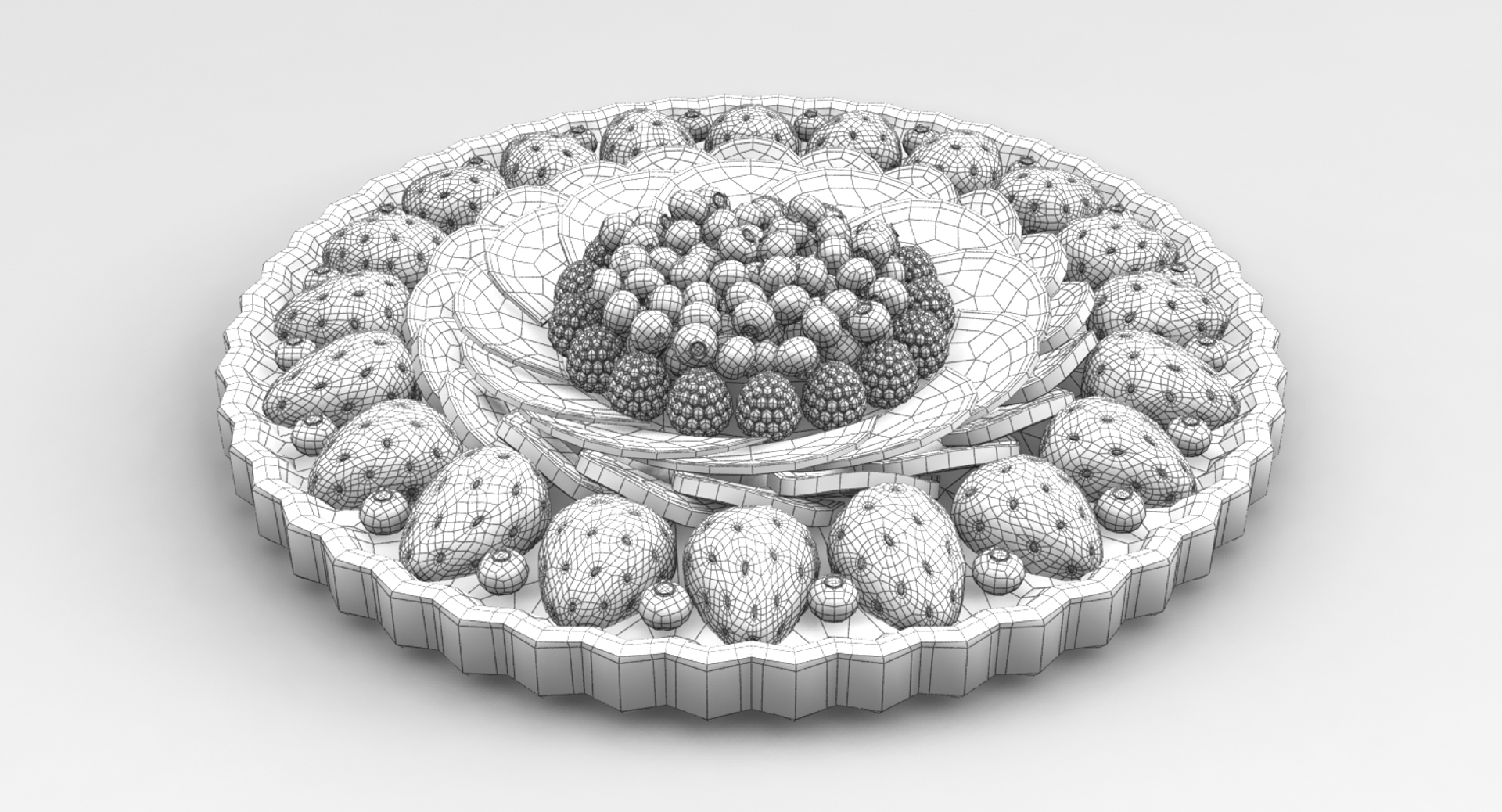 3d Fruit Tart Model