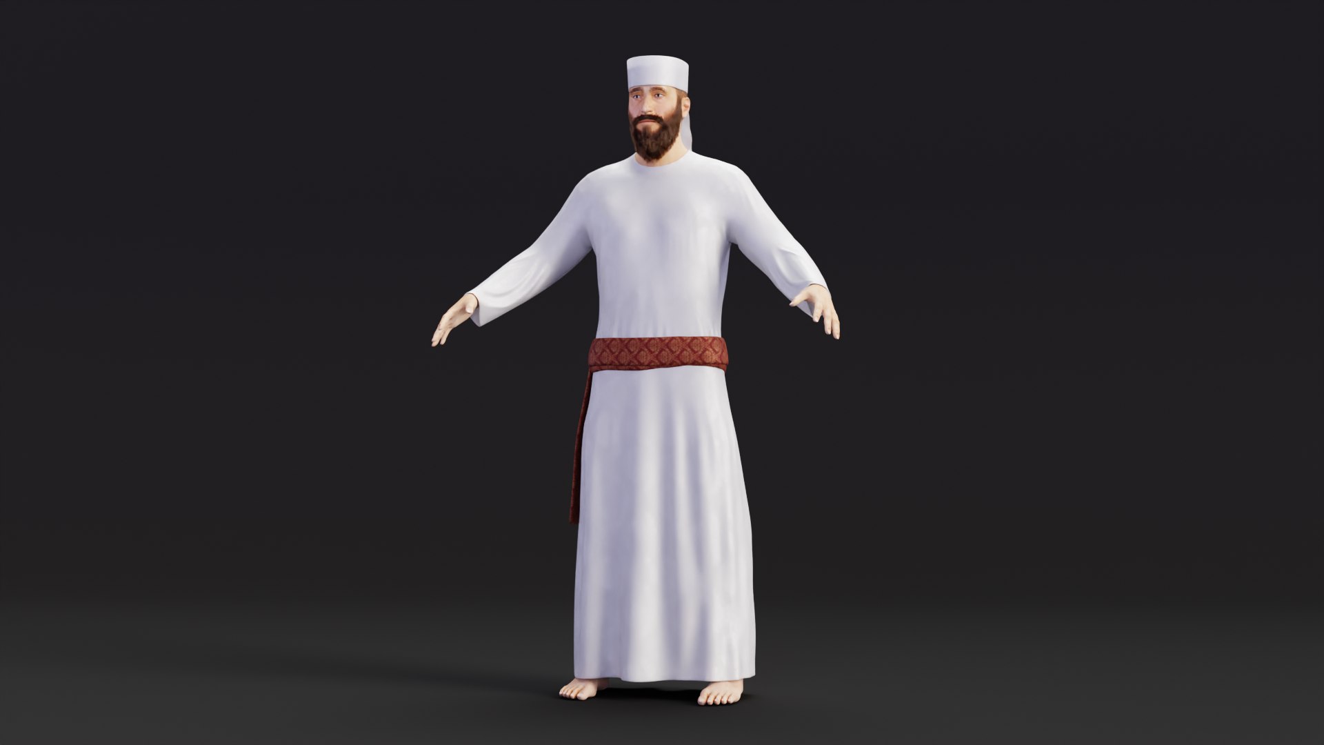 3D Temple Priest Model - TurboSquid 1713234
