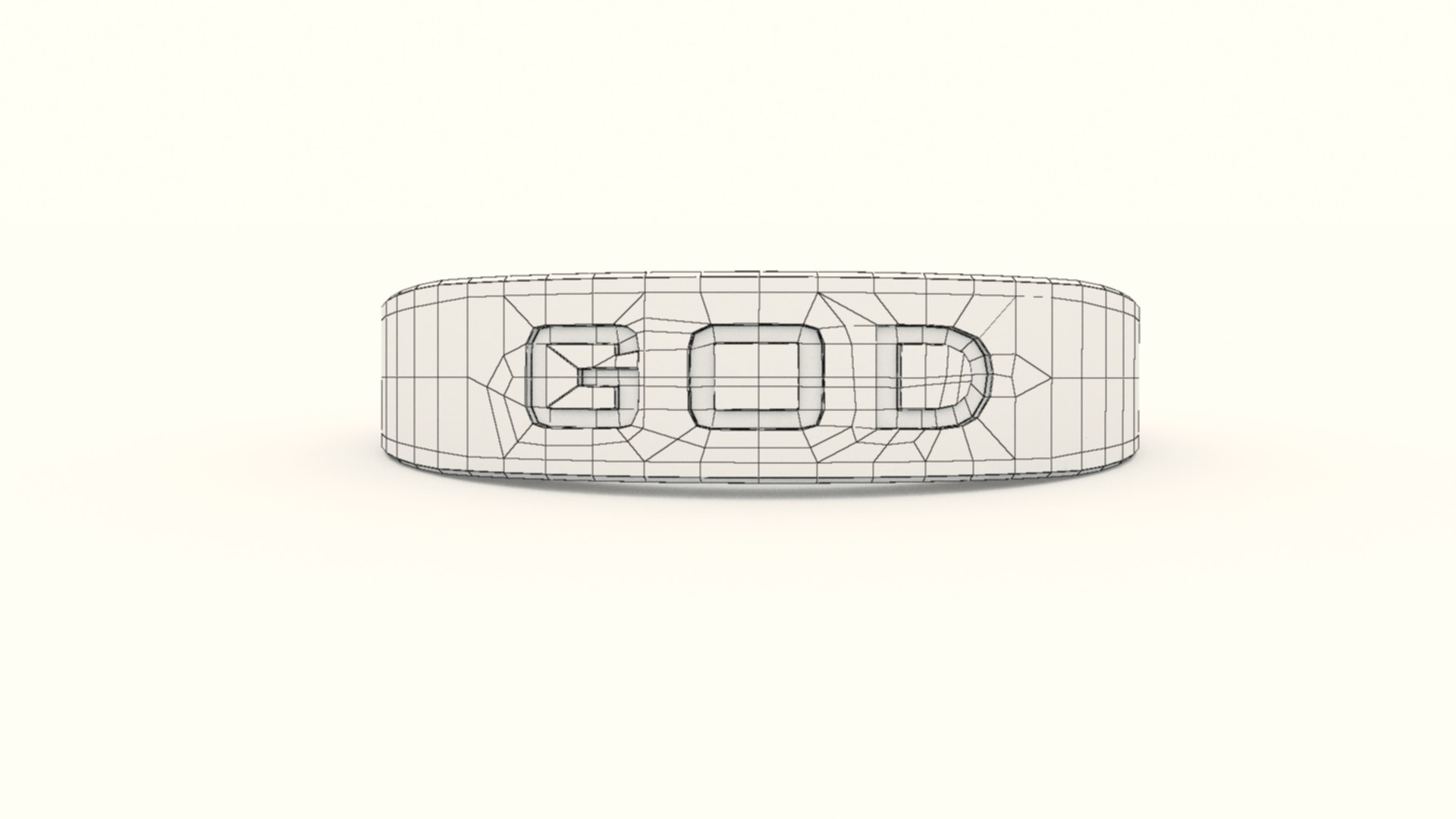 God Ring Female Silver 3D model - TurboSquid 1889578