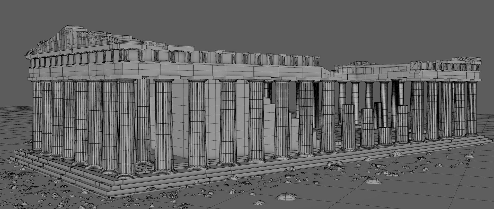Historic Parthenon Temple Building 3D Model - TurboSquid 1310334