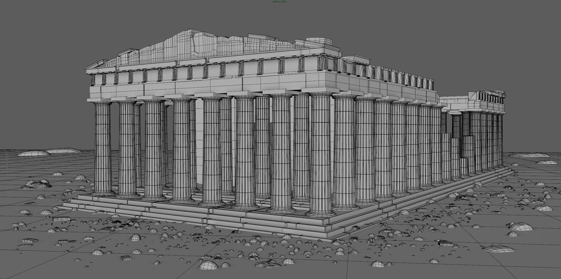 Historic Parthenon Temple Building 3D Model - TurboSquid 1310334