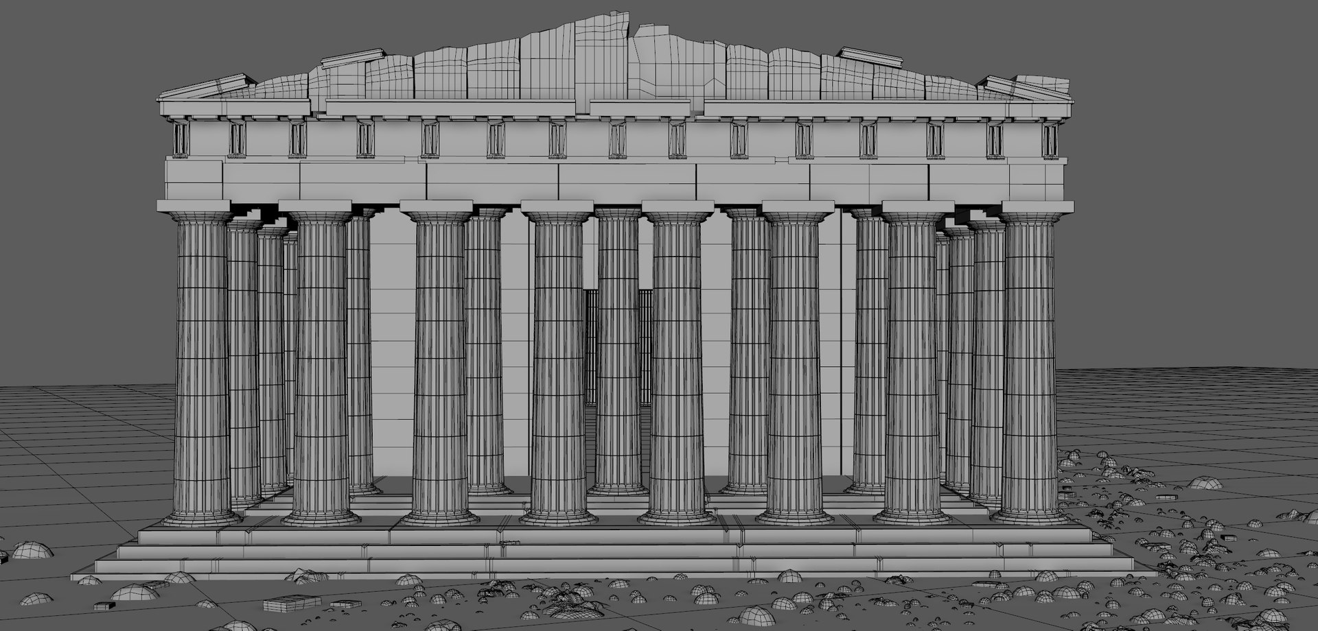 Historic Parthenon Temple Building 3D Model - TurboSquid 1310334