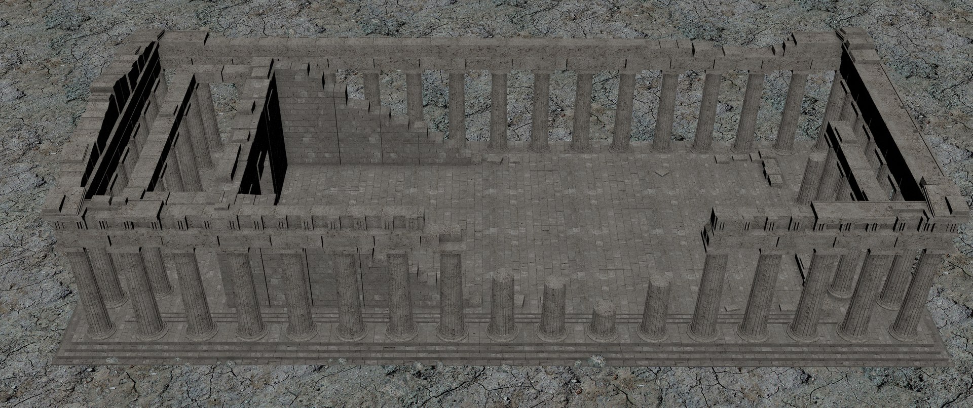 Historic Parthenon Temple Building 3D Model - TurboSquid 1310334