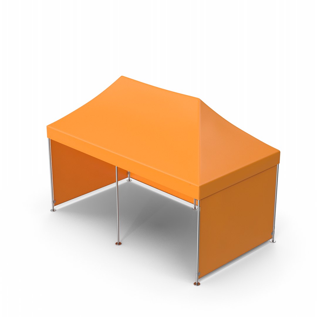Event Tent Orange 3D Model - TurboSquid 2190252