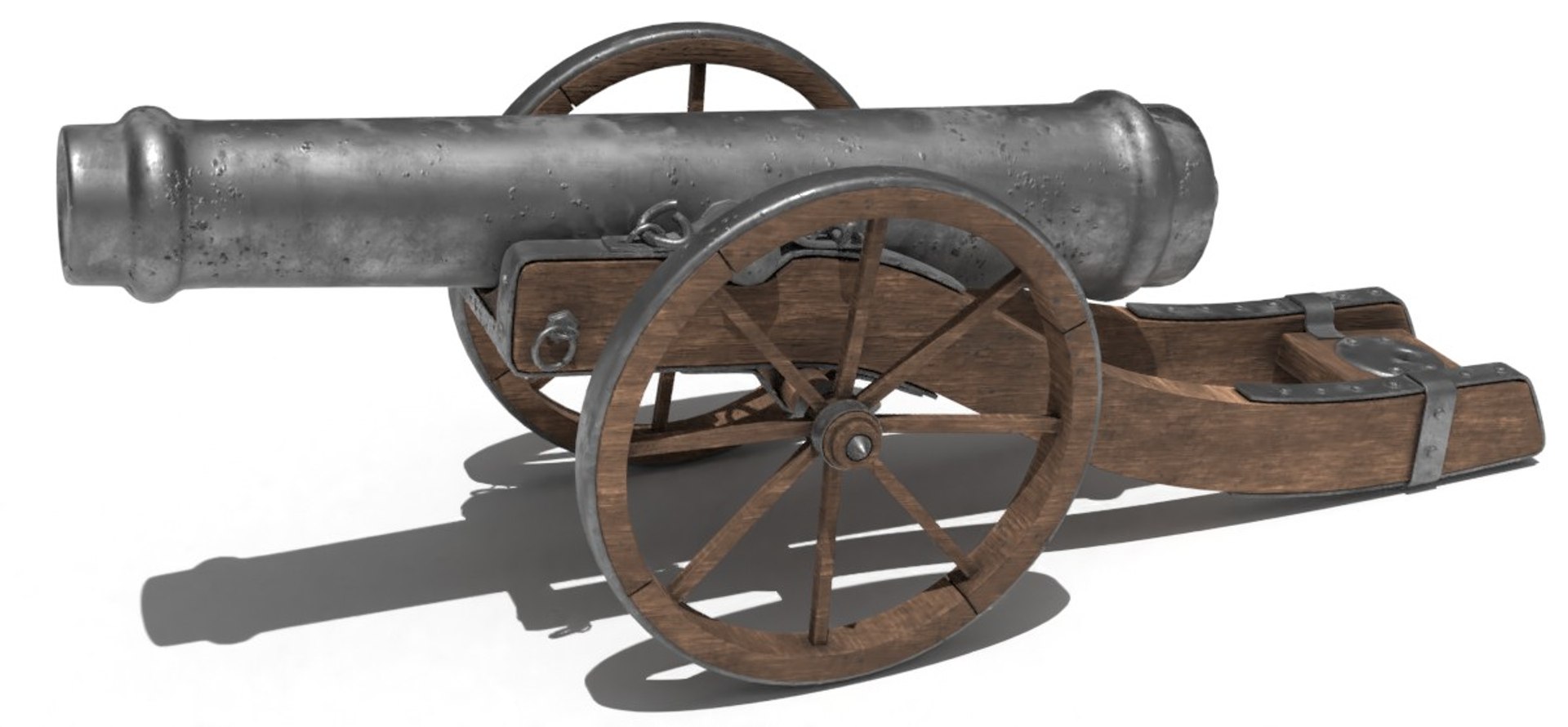 Field Cannon 3D Model - TurboSquid 1612813