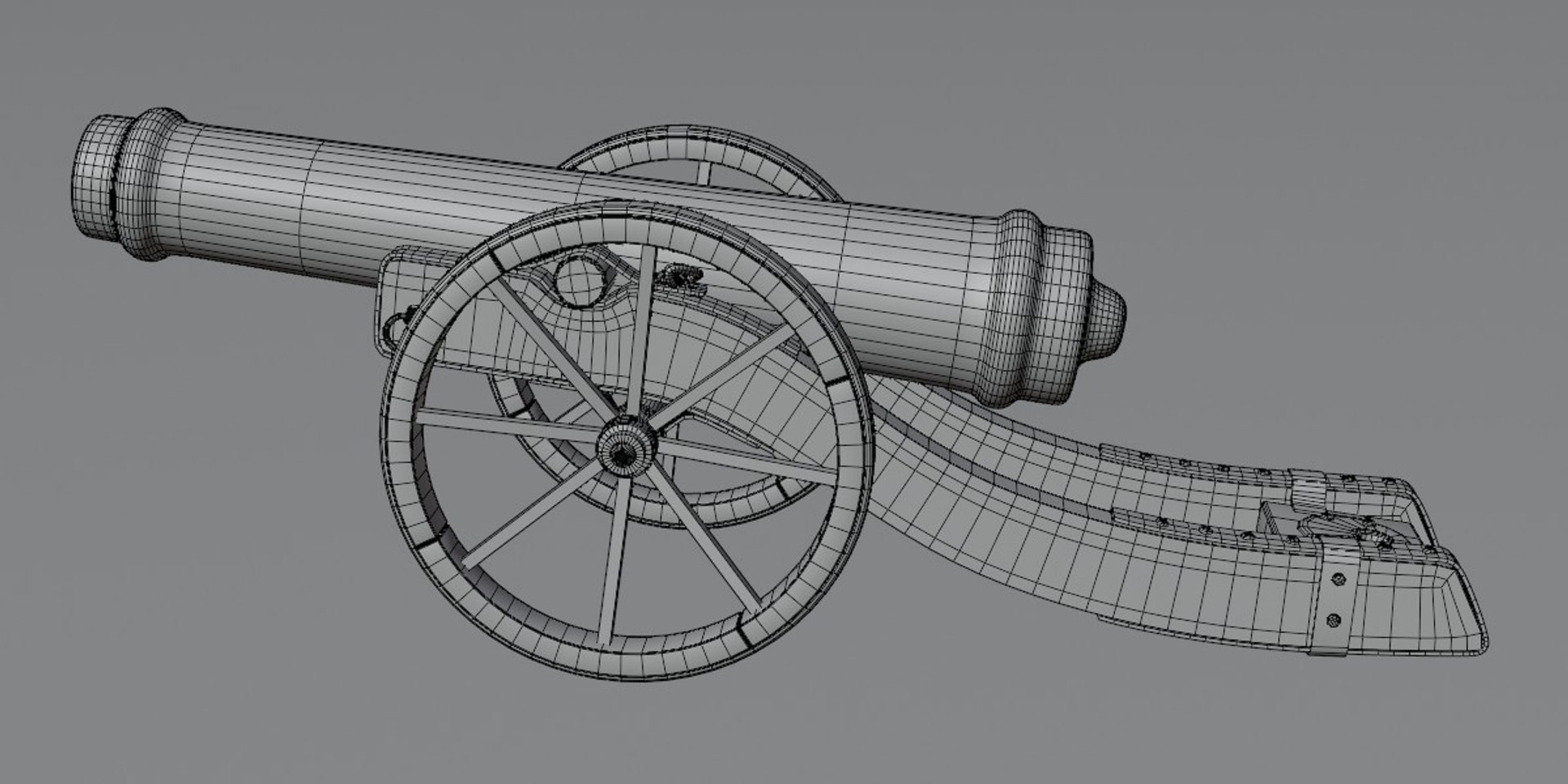 Field Cannon 3D Model - TurboSquid 1612813
