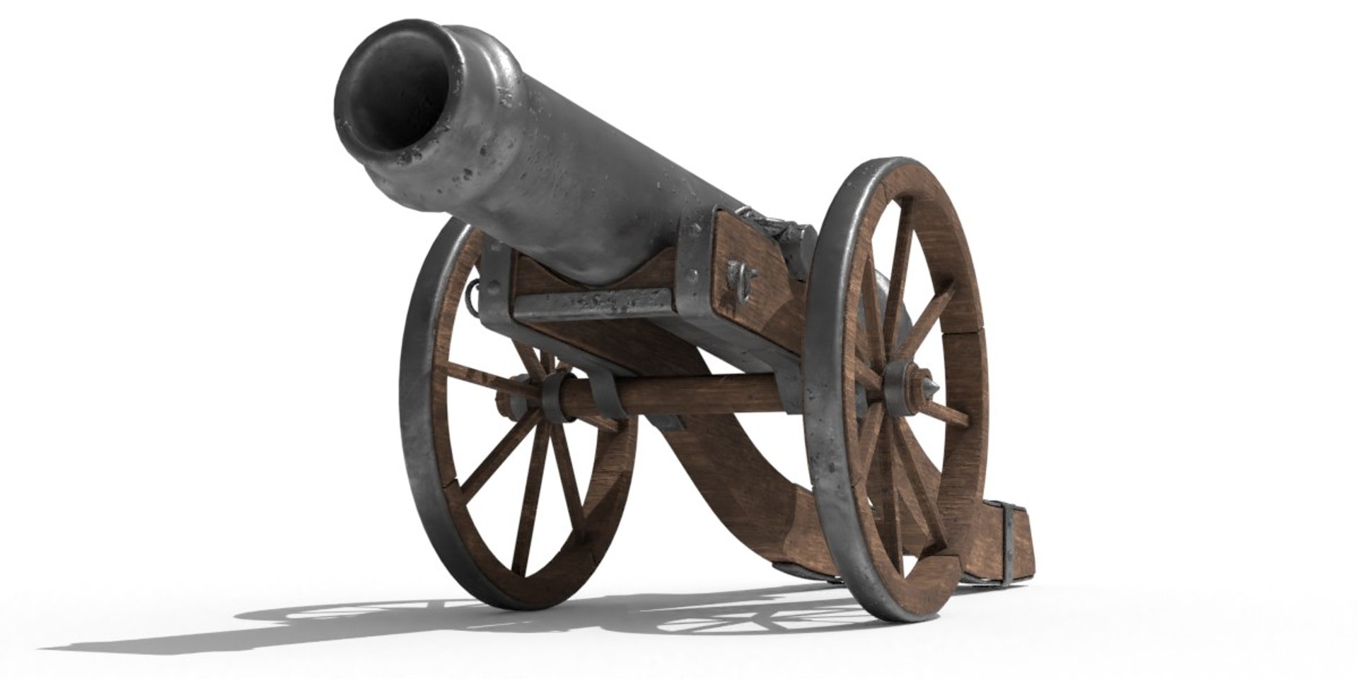 Field Cannon 3D Model - TurboSquid 1612813