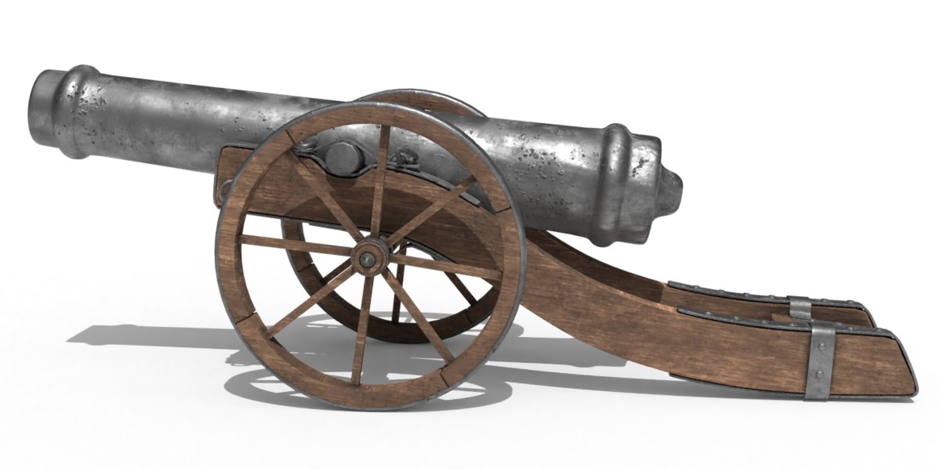 Field Cannon 3D Model - TurboSquid 1612813