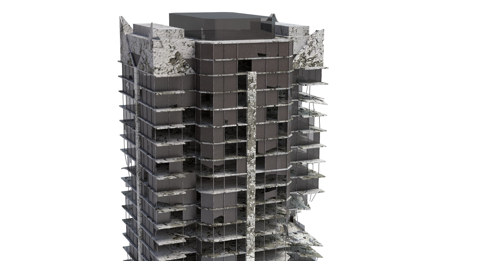 Max Destroyed Glass Building