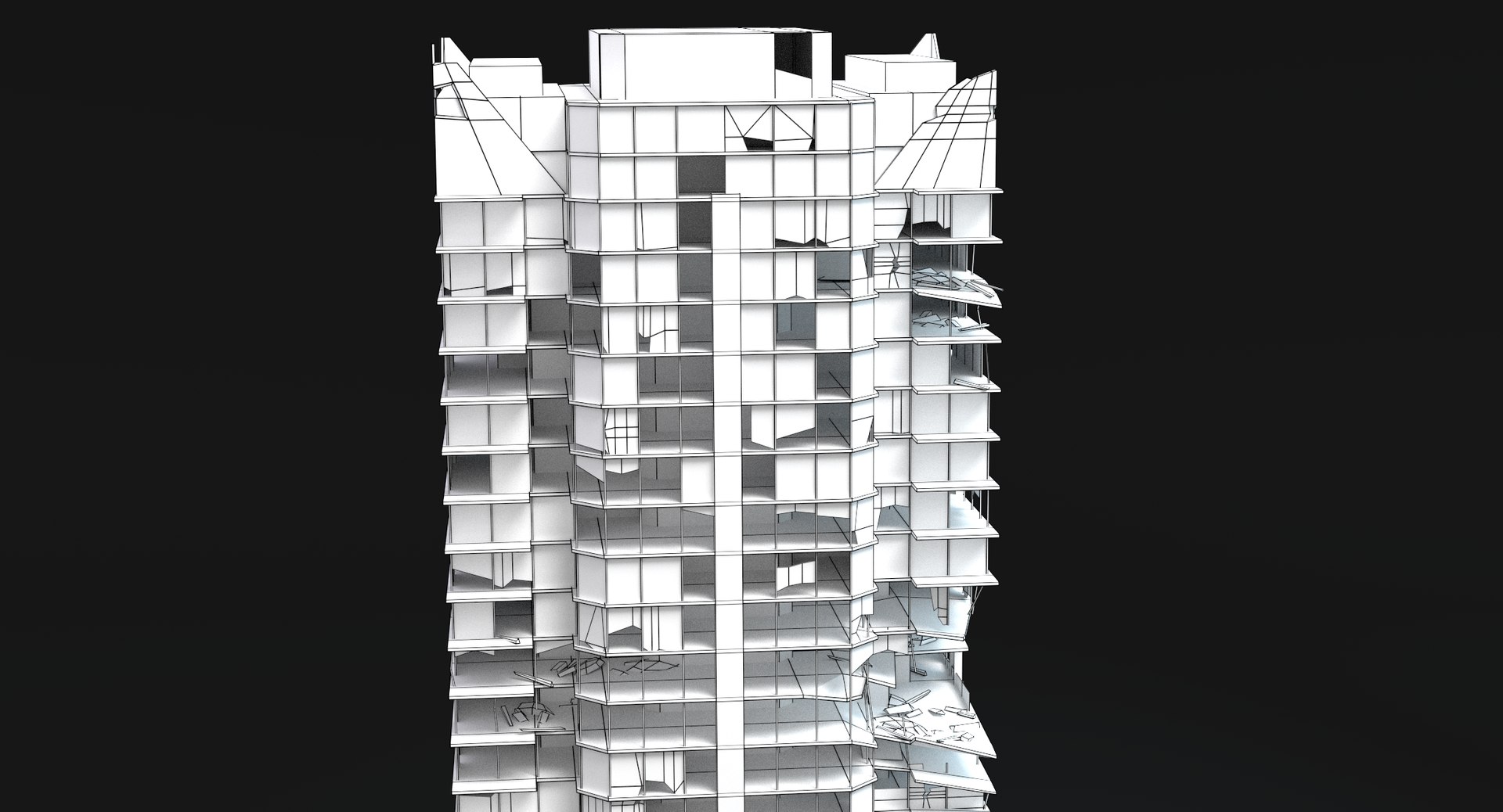 Max Destroyed Glass Building