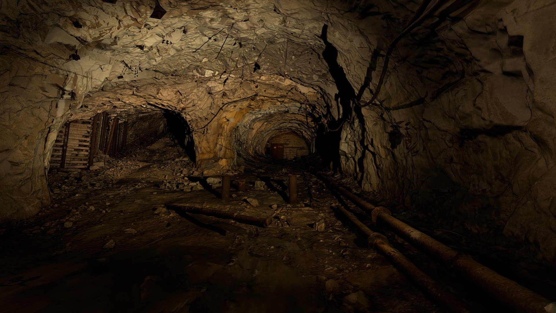 3D Old Underground Mine Excavation - Gloomy - TurboSquid 2170431