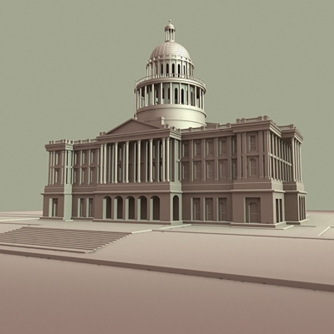 California Capitol Building 3d Max