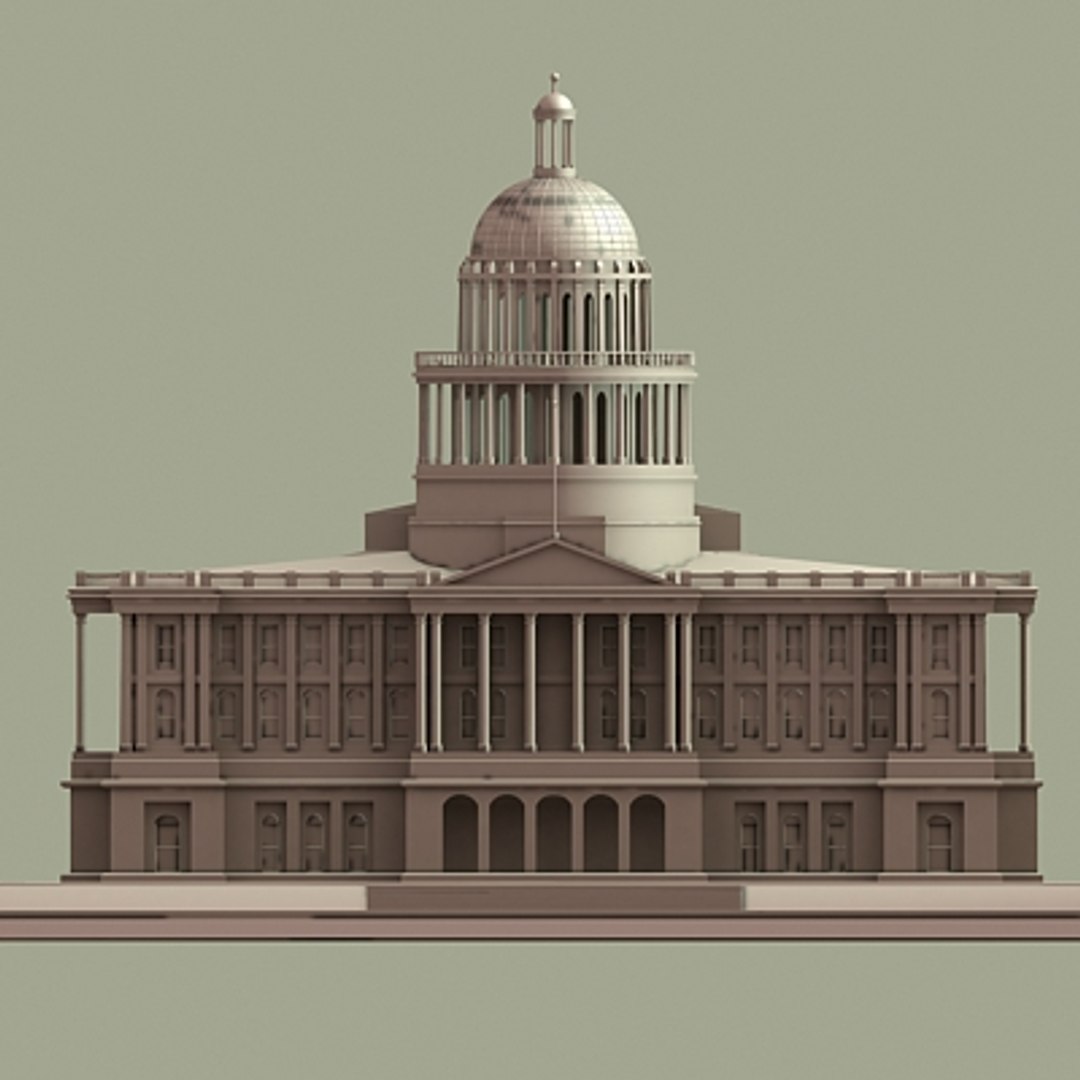 California Capitol Building 3d Max