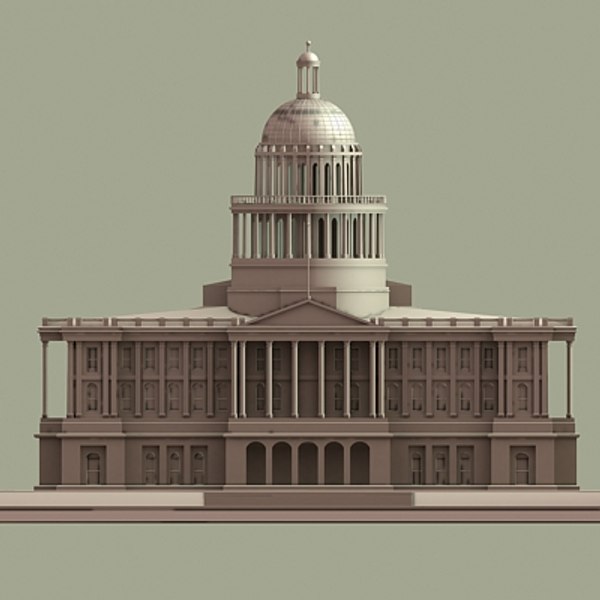 california capitol building 3d max