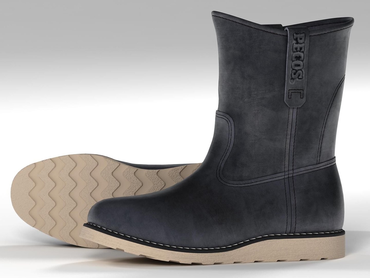 Pecos Boots Model - TurboSquid 1226258