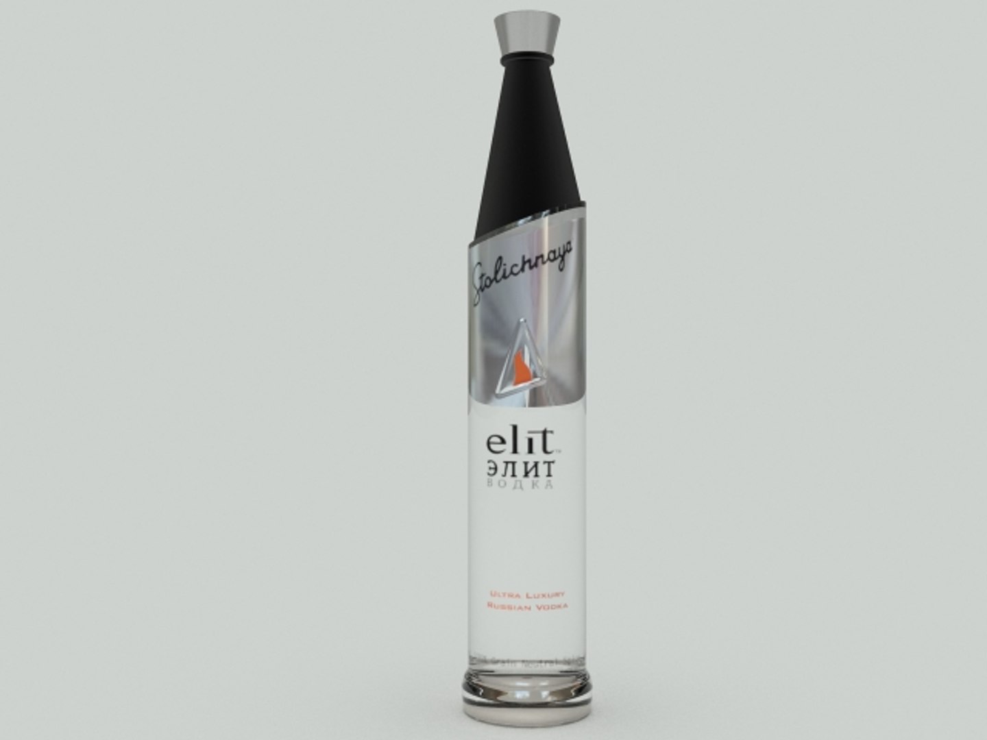 Max Stolichnaya Elit Vodka Bottle