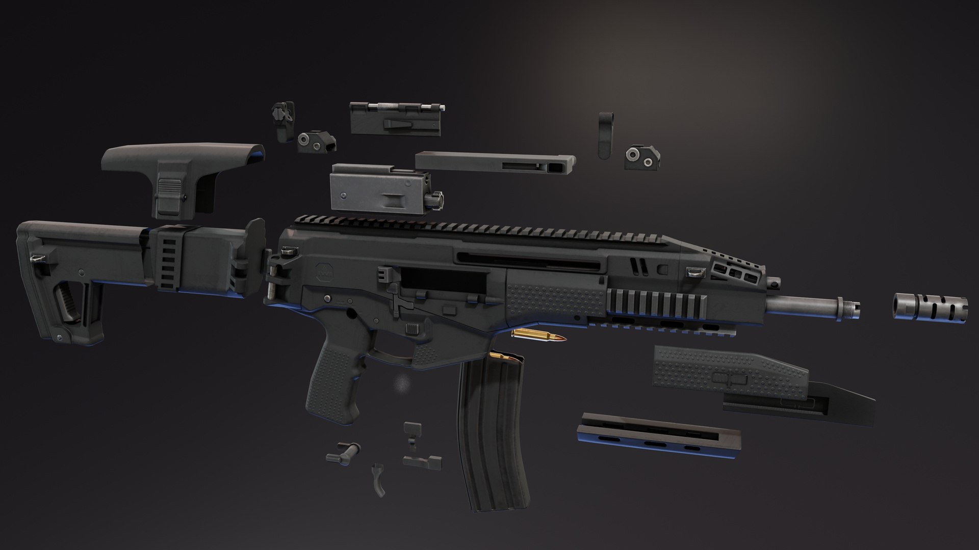 3D Model IWI Carmel Rifle - TurboSquid 2084683