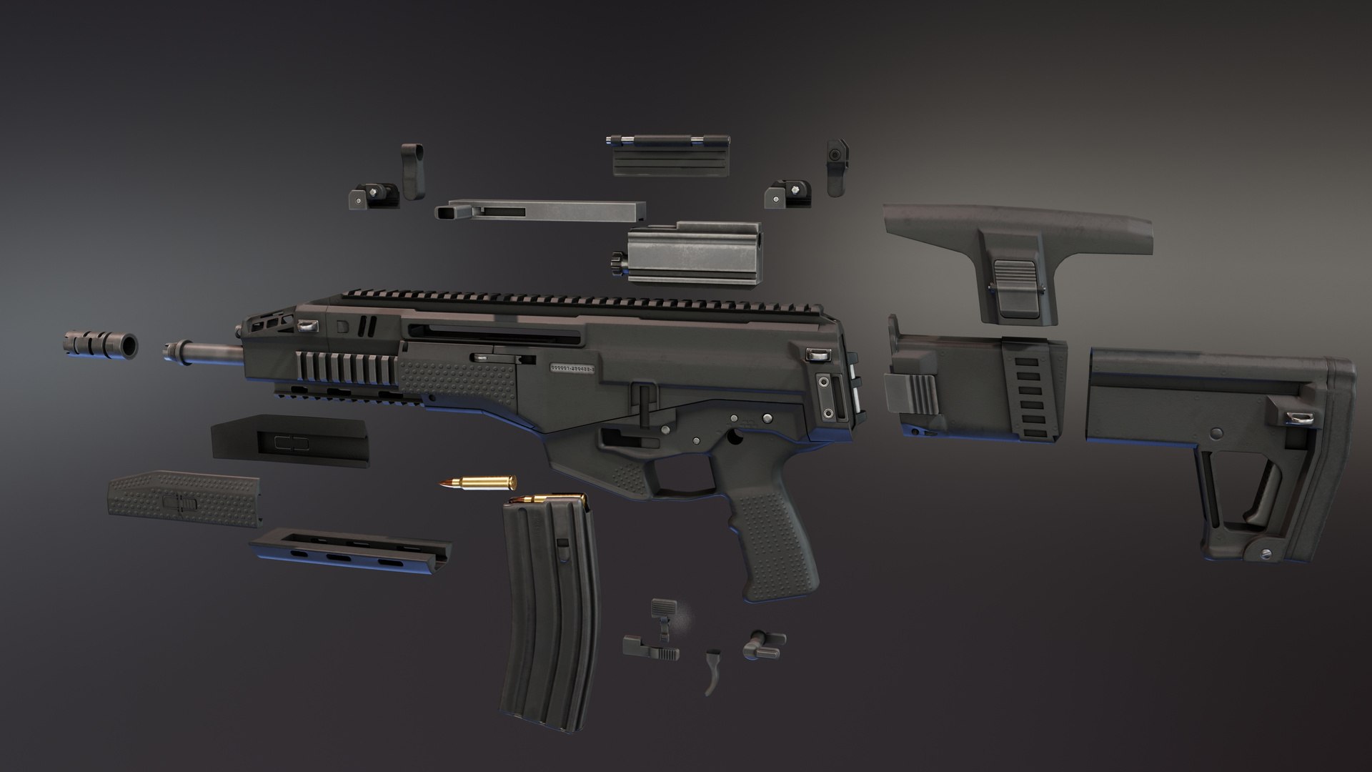 3D Model IWI Carmel Rifle - TurboSquid 2084683