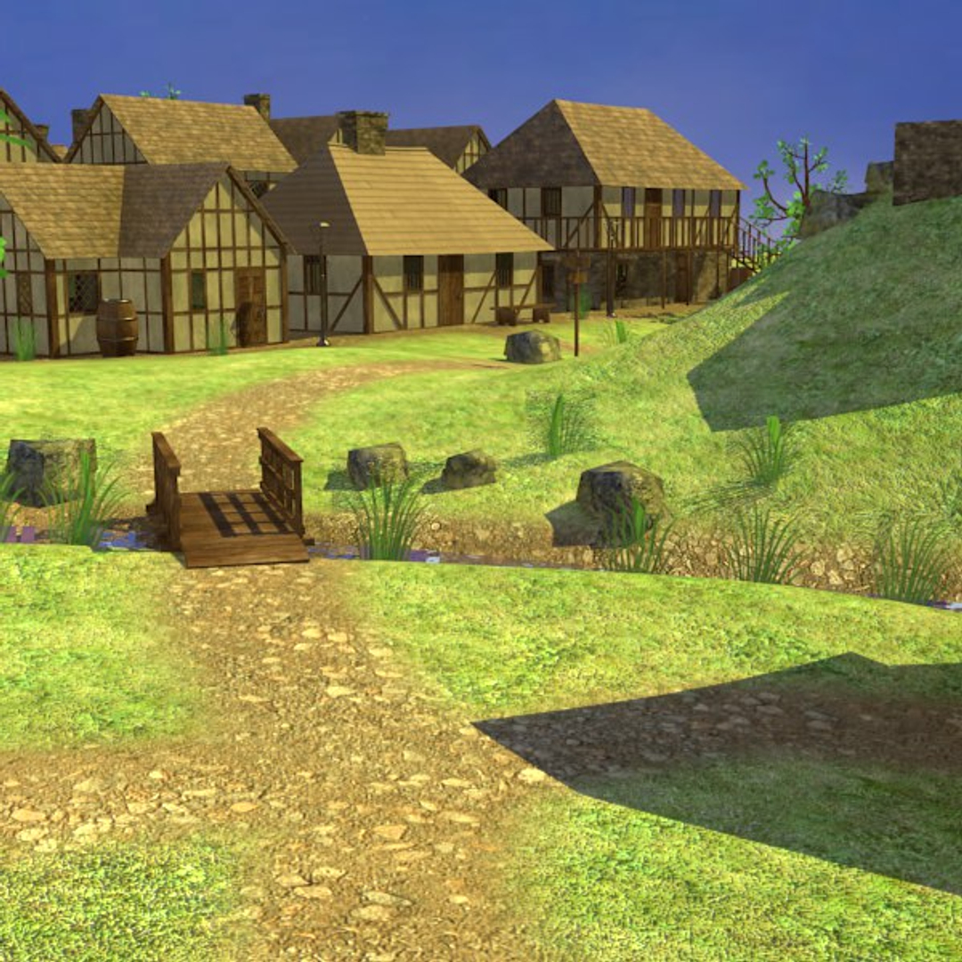 3d Medieval Village