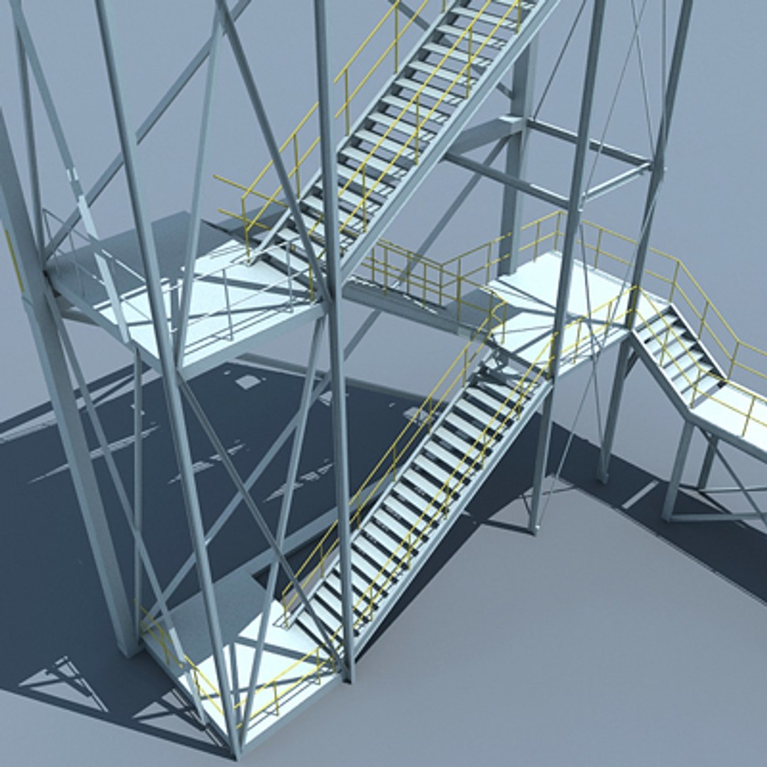 Industrial Tower 3d Model