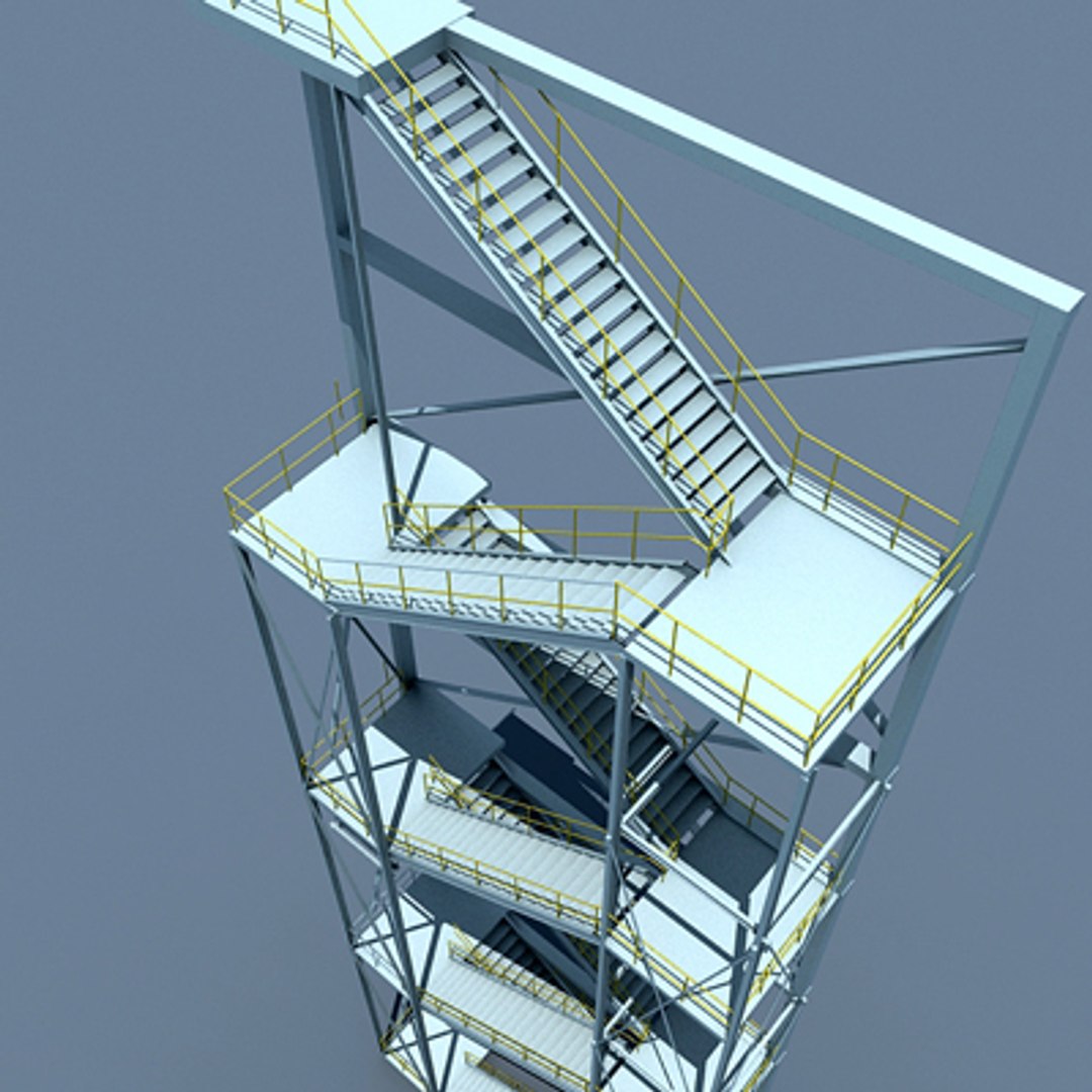 Industrial Tower 3d Model