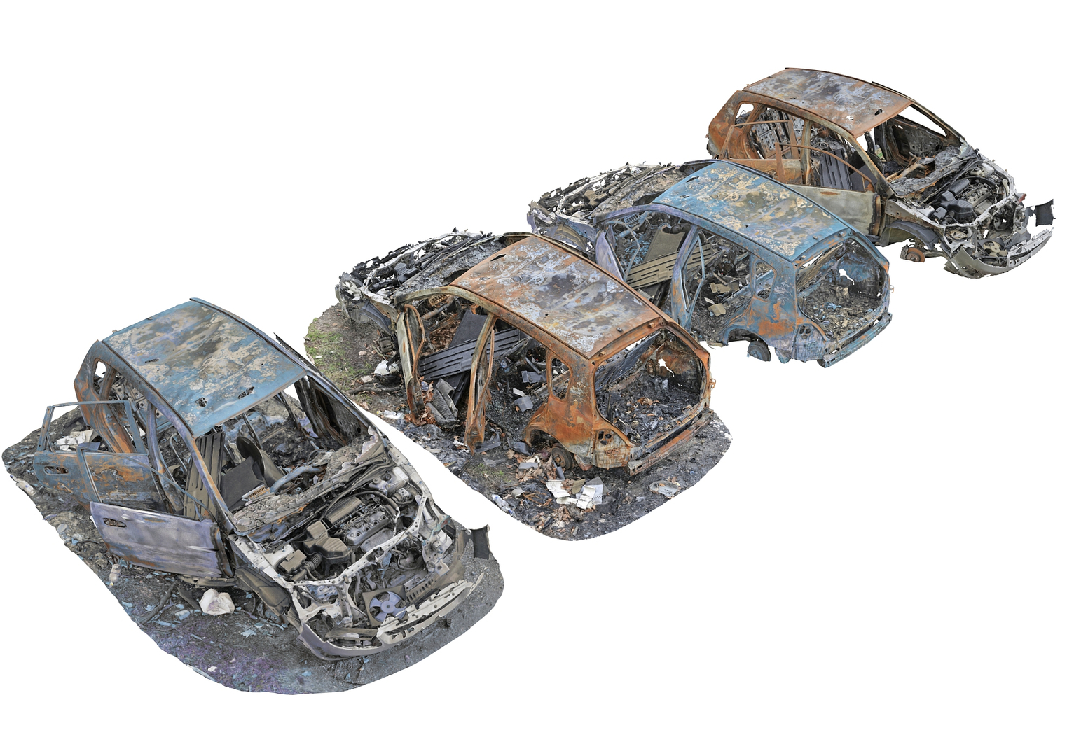 Car Wreck Pack 3D - TurboSquid 1861832