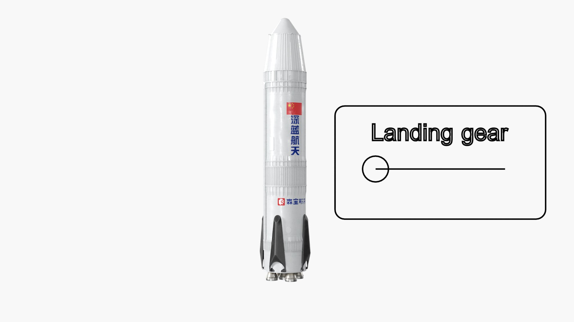 3D Deep Blue Aerospace Nebula Rocket Rigged - TurboSquid 2329788