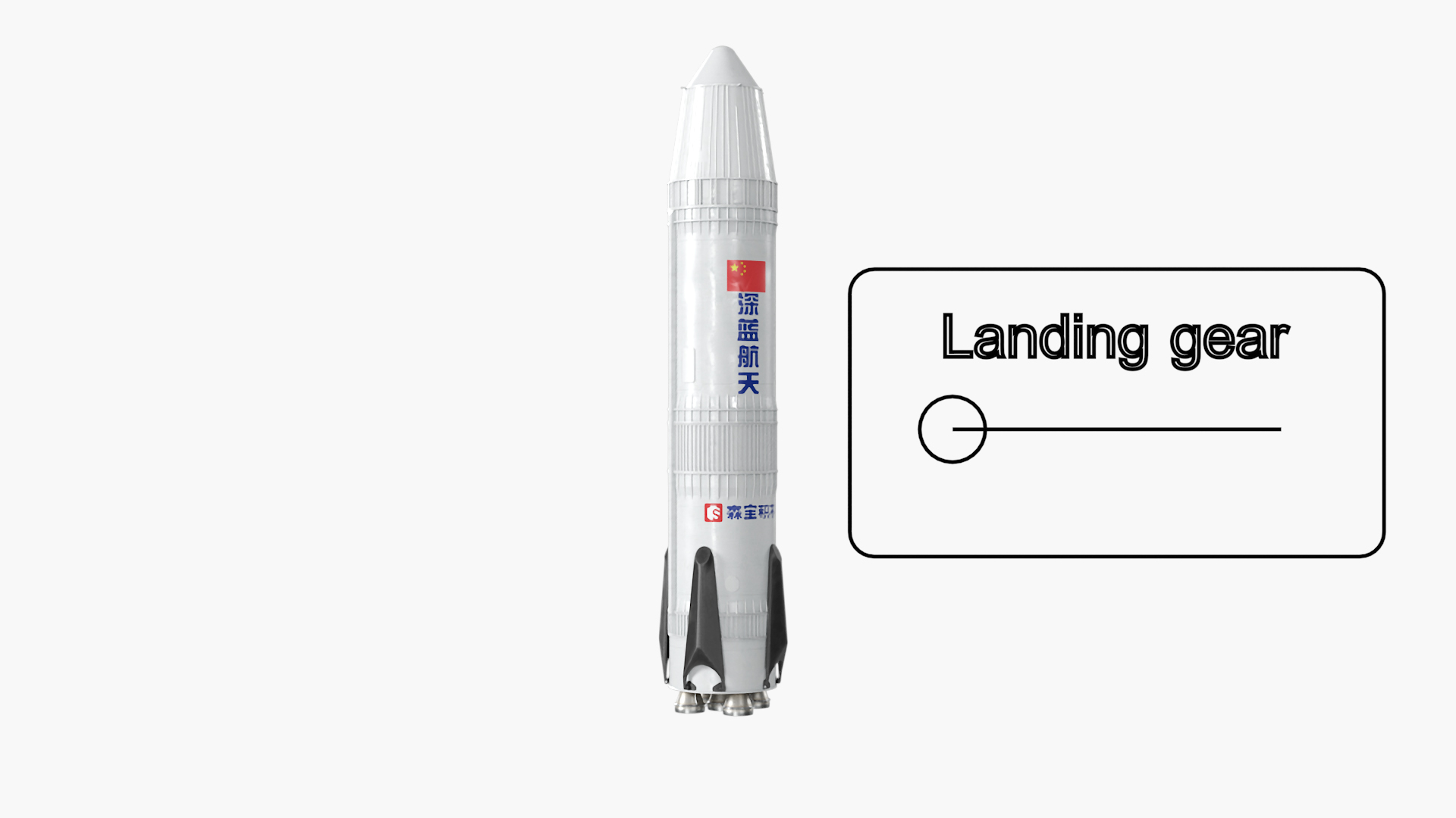 3D Deep Blue Aerospace Nebula Rocket Rigged - TurboSquid 2329788