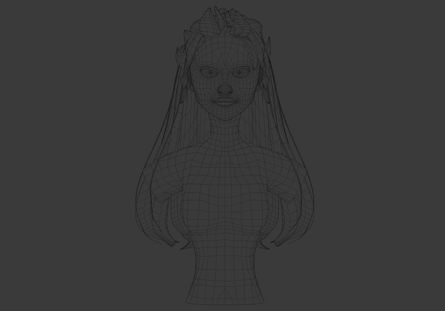 3D Model Elf Female Hairstyle - TurboSquid 1932716