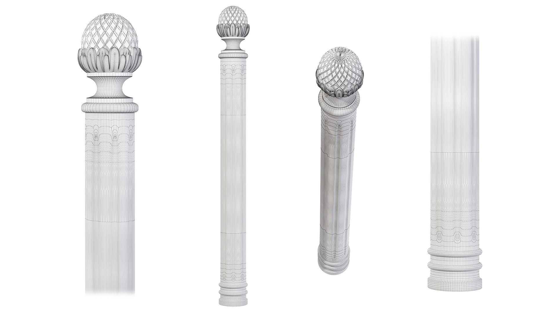 3D Classic Baluster 02 - TurboSquid 2066898