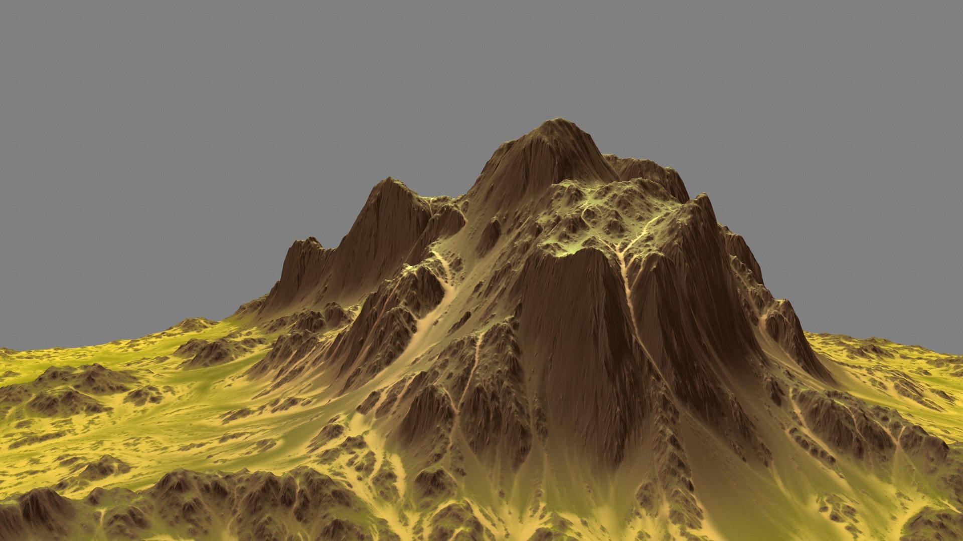3d obj mountain mount