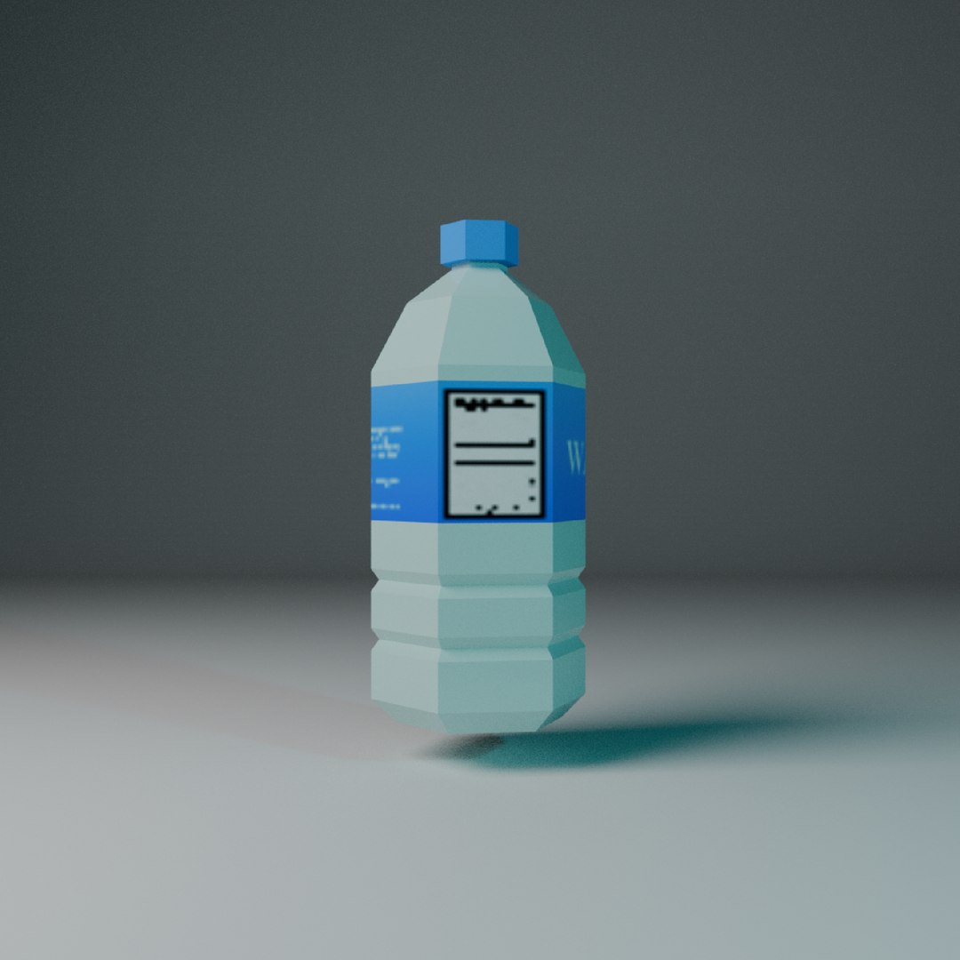 Bottled Water Game Asset Low-poly Psx 3D - TurboSquid 2350368