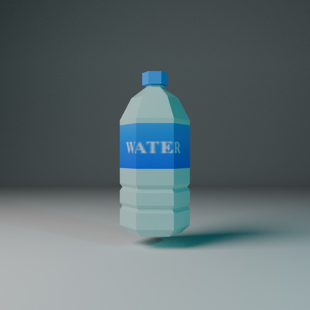 Bottled Water Game Asset Low-poly Psx 3D - TurboSquid 2350368