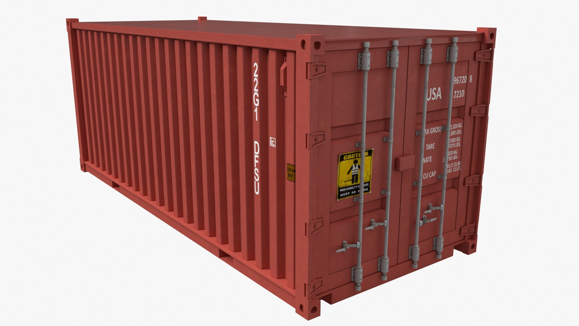 3D Model Pbr Container Shipping - TurboSquid 1677359