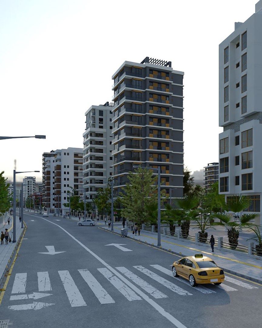 3D Sketchup City Model V1 - TurboSquid 2237185
