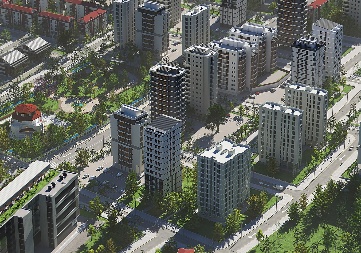3D Sketchup City Model V1 - TurboSquid 2237185
