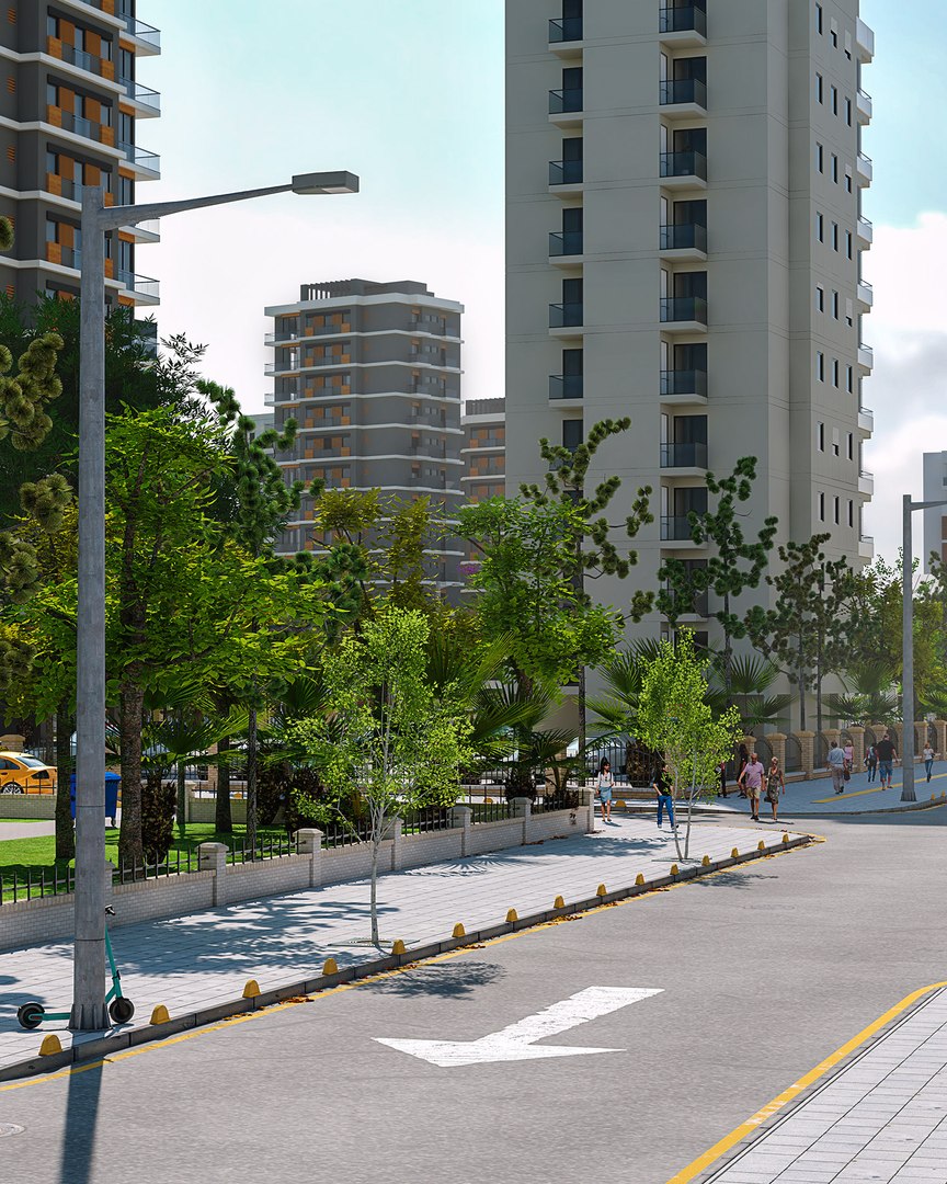 3D Sketchup City Model V1 - TurboSquid 2237185