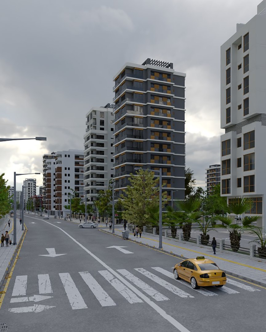 3D Sketchup City Model V1 - TurboSquid 2237185