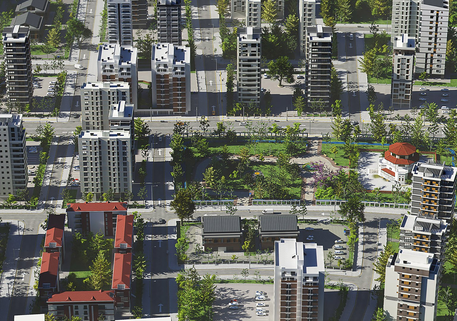 3D Sketchup City Model V1 - TurboSquid 2237185