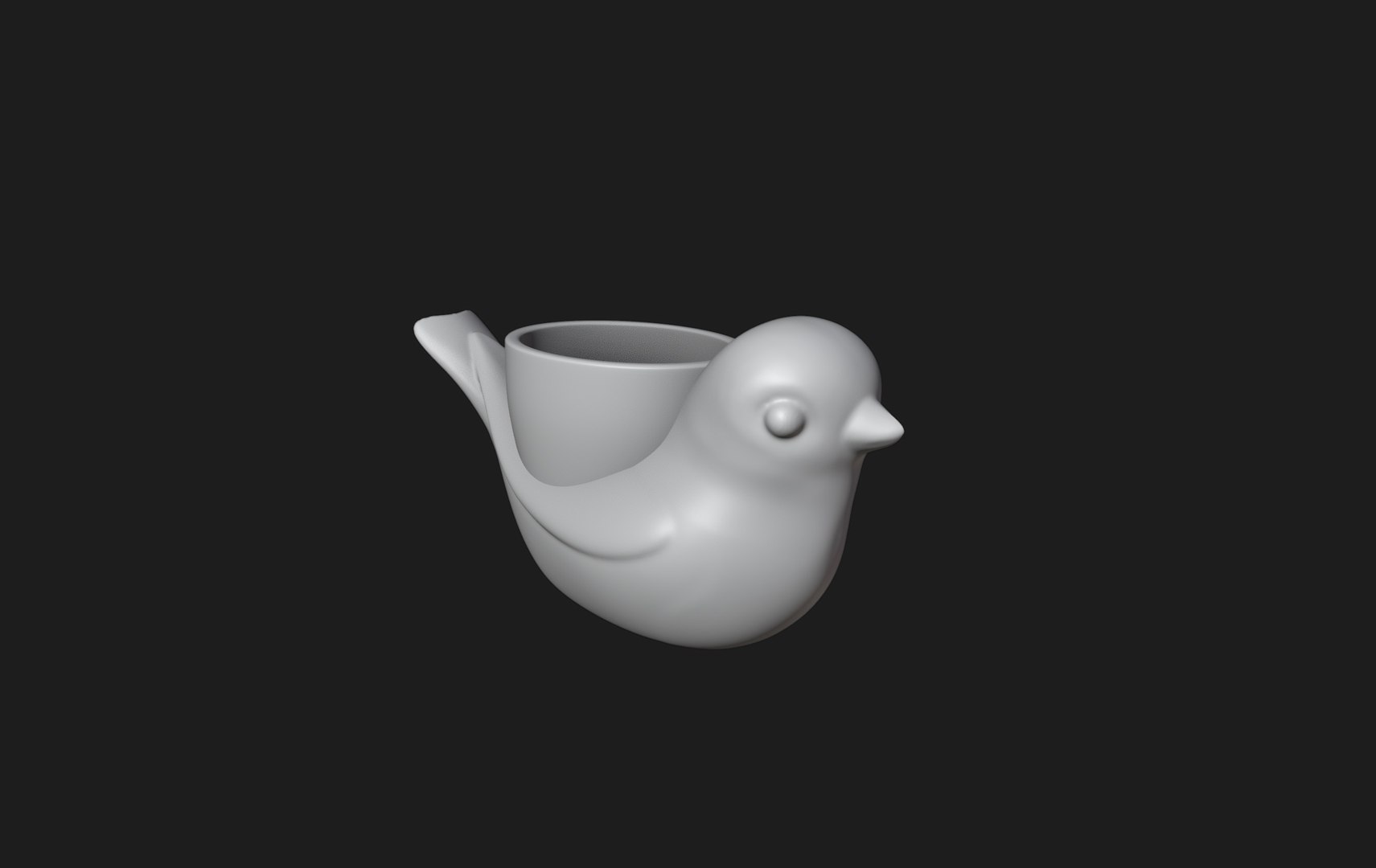 Bird Planter - Pen Holder 3D - TurboSquid 2331020