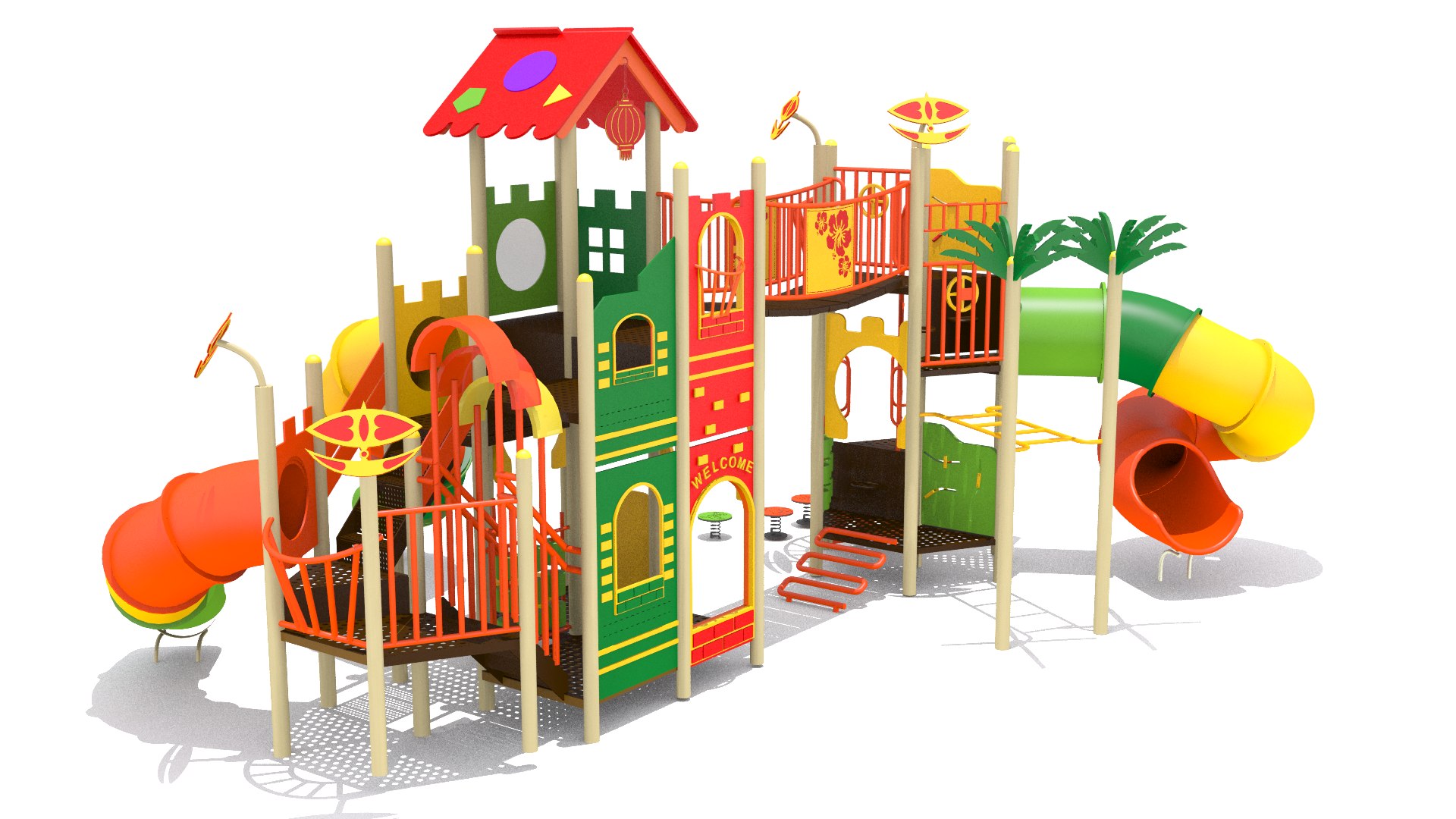 3D Double Decker Playground - TurboSquid 1779201