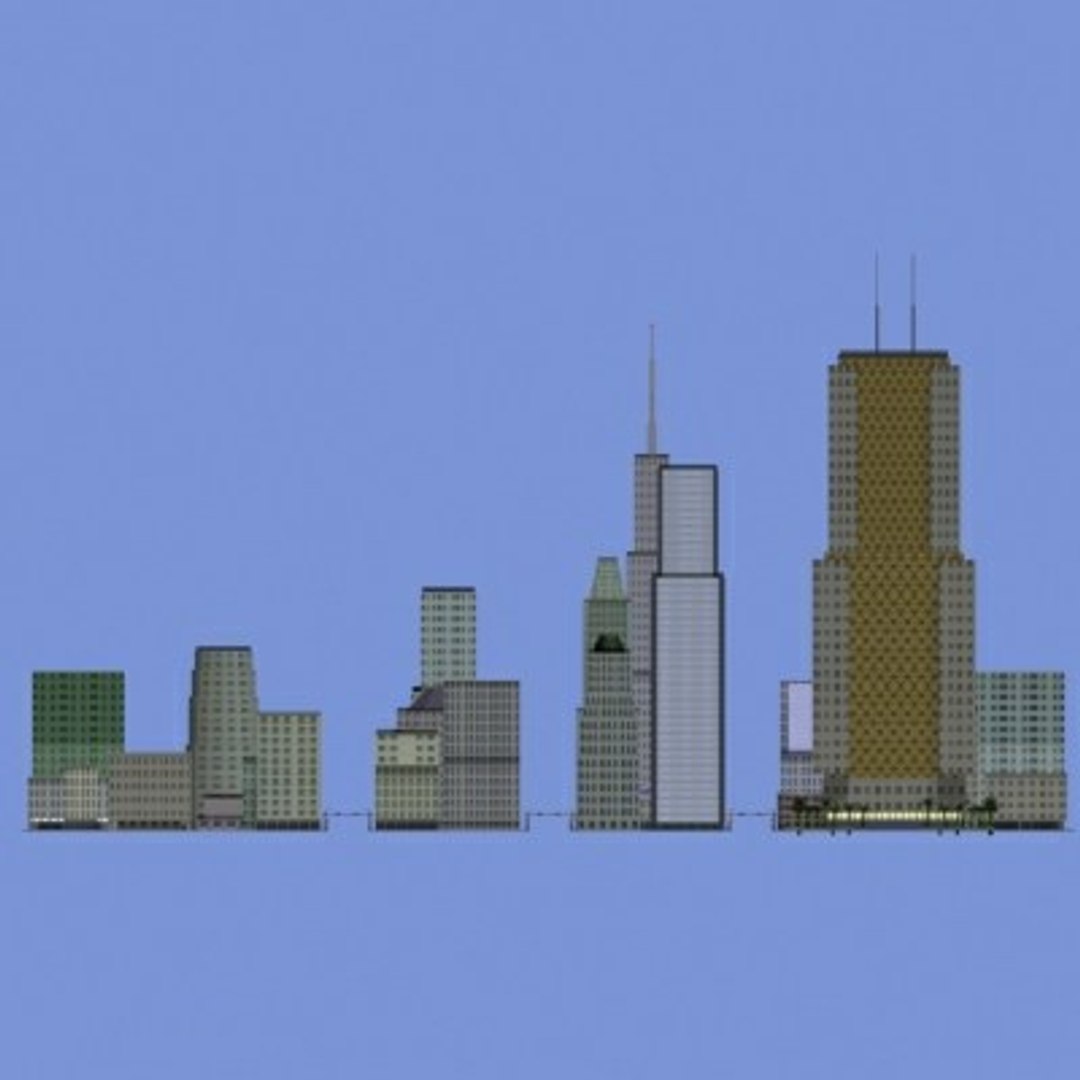 3d model streets city junction