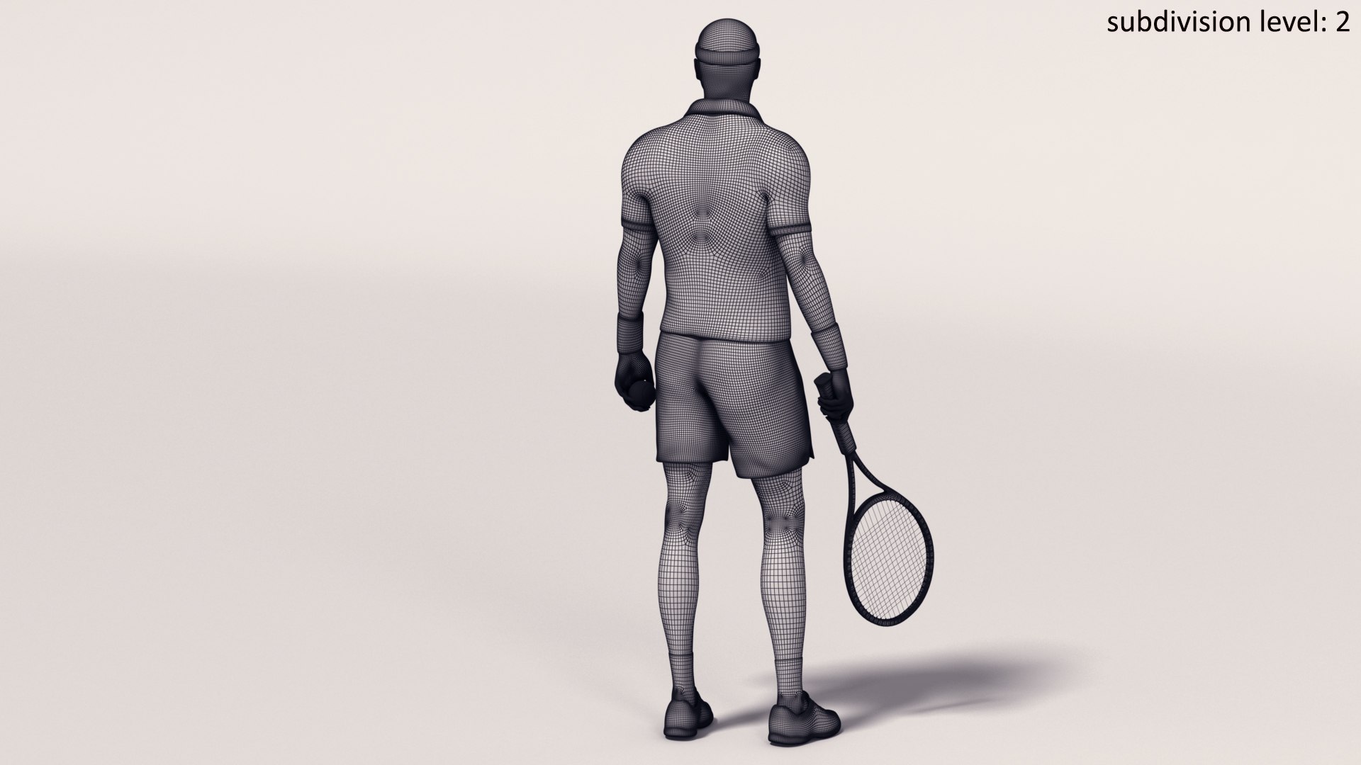 3D Model Male Tennis Player Animated HQ - TurboSquid 1782002